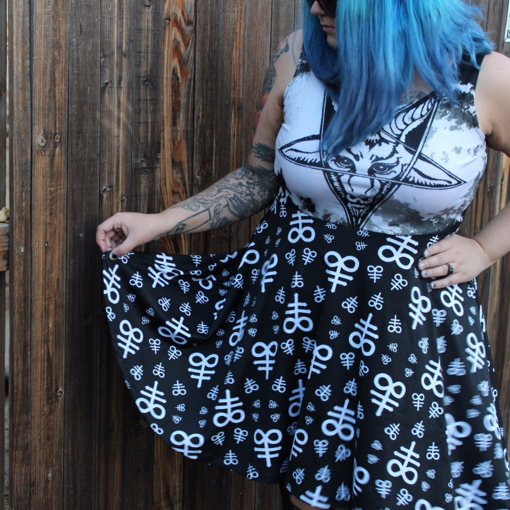 Blasphemous Baphomet Dress | XS-5XL | Grave Shade ~ Where Dark Threads Lie